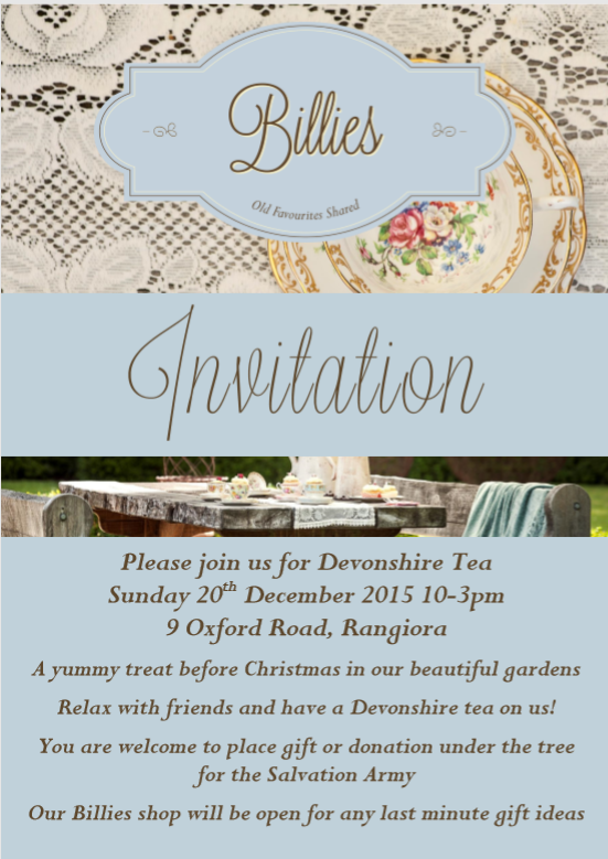 Devonshire Tea on us! – Billies Ltd